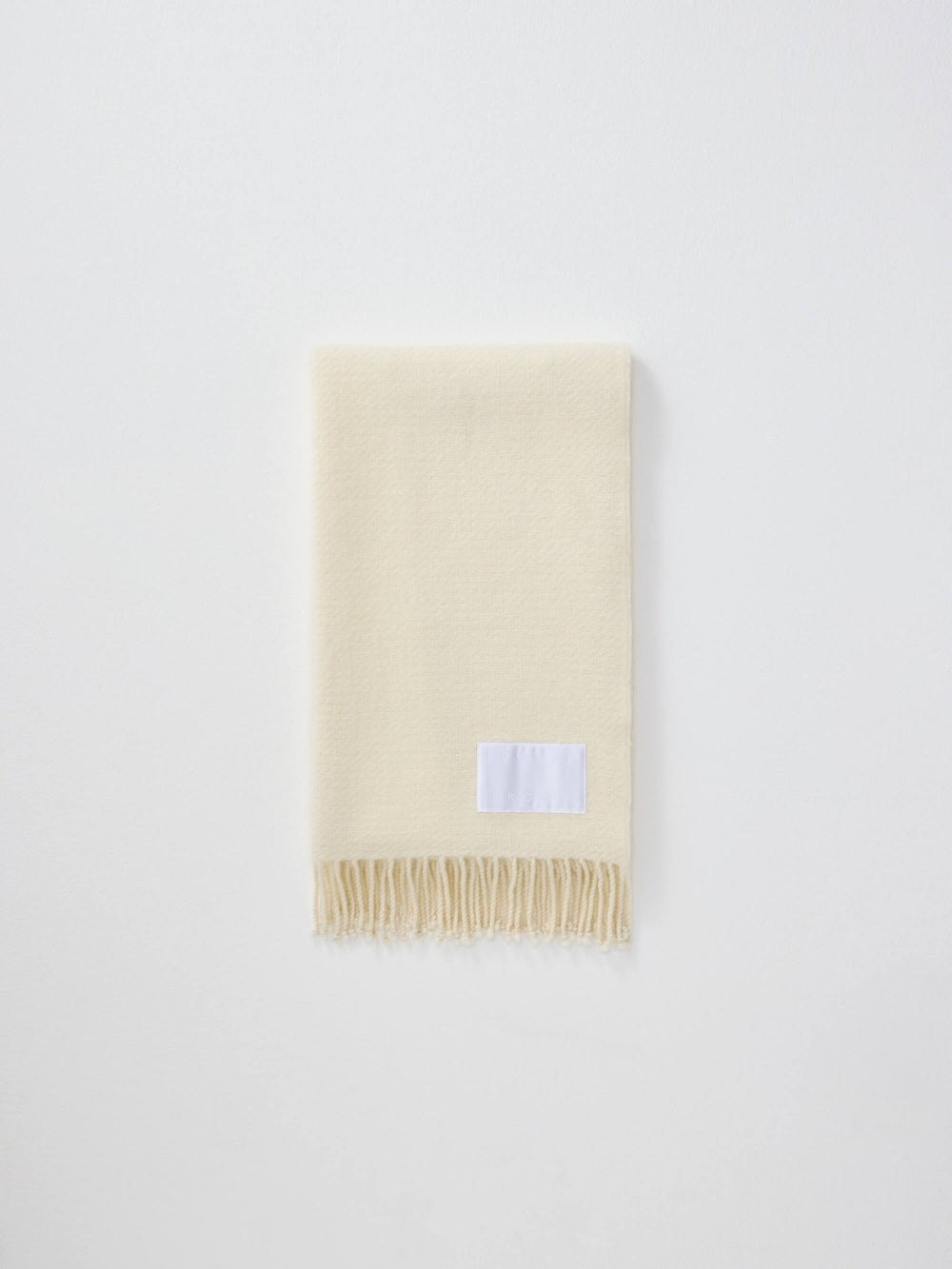 Cashmere long stole White | EDWARD BROWN